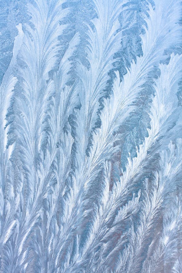 Texture of Ice Patterns on Winter Glass Stock Photo - Image of bright ...