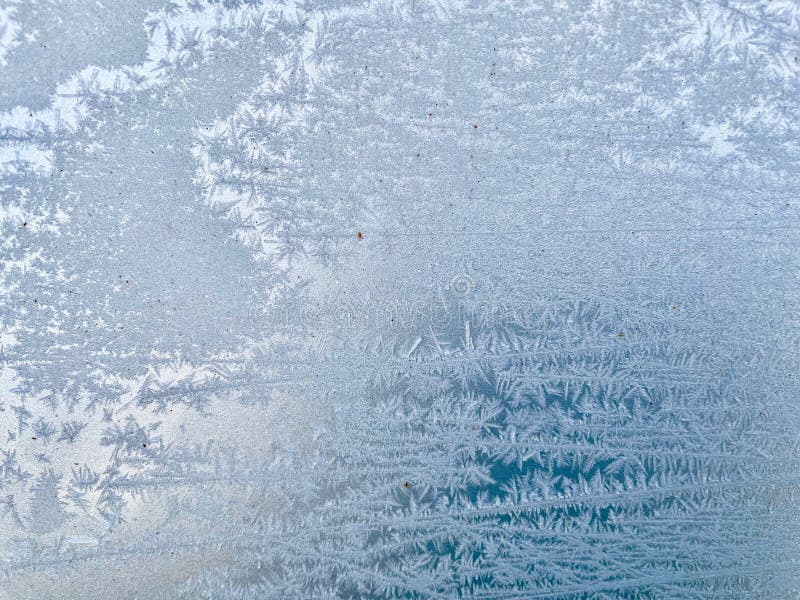 Ice patterns on glass stock photo. Image of landscape - 267343194