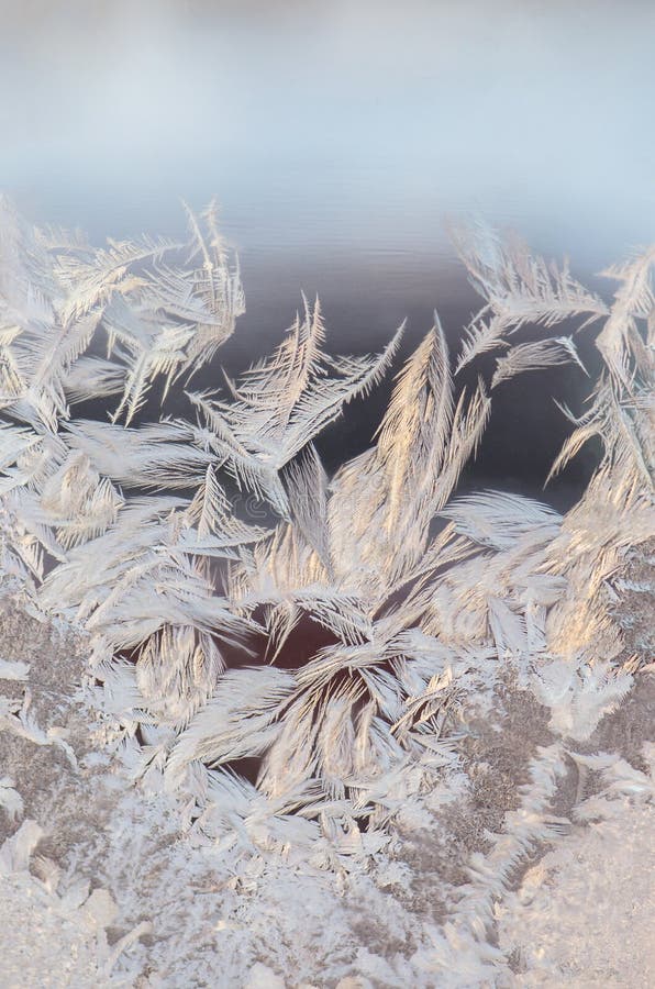 Ice patterns on glass stock photo. Image of white, natural - 85498886