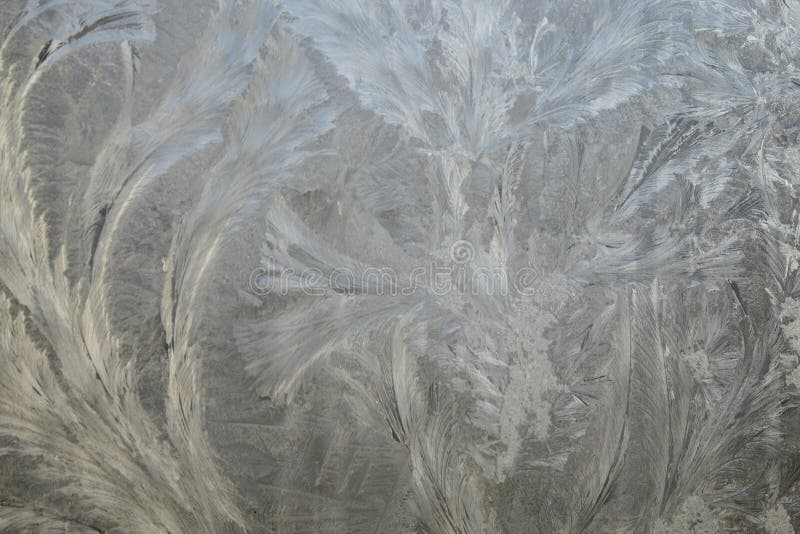 Ice Patterns on Winter Glass. Stock Image - Image of frost, abstract ...