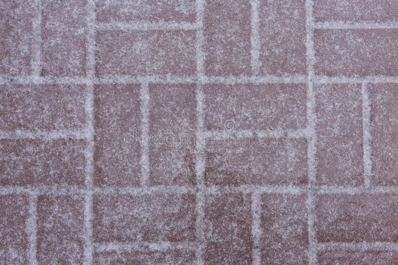 Ice on the Pavement Sidewalk. Dangerous Weather for the Movement of ...