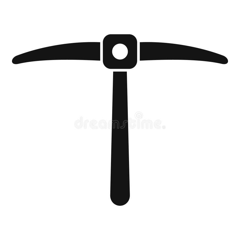 Ice Pick Axe Icon Simple Vector. Bonfire Excavation Stock Vector ...
