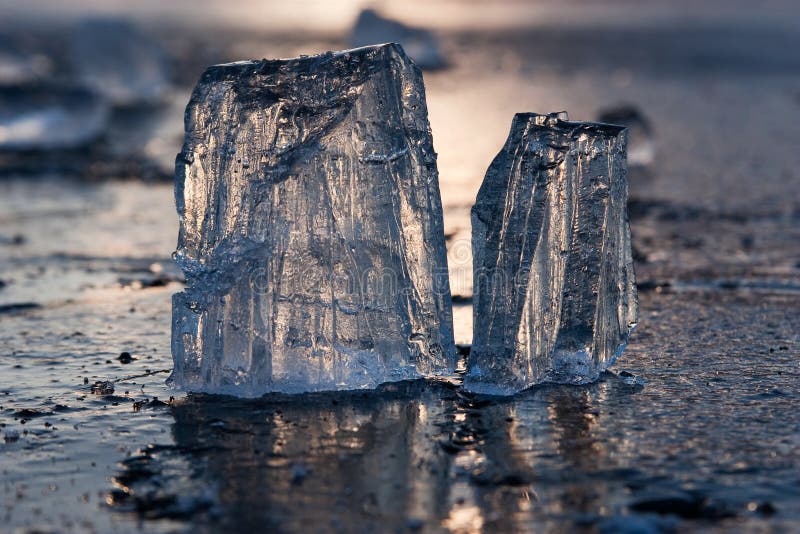 Ice pieces stock image. Image of reflect, frozen, light - 17841237