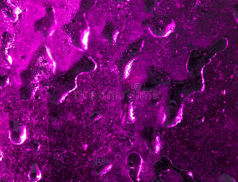 Ice on Pink Glass As Abstract Background Stock Image - Image of crystal ...