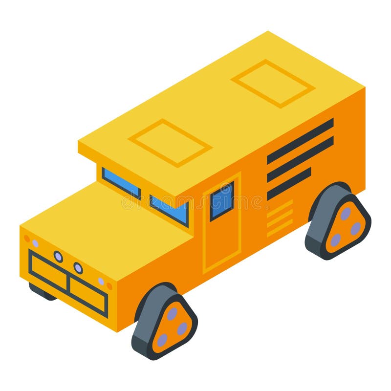 Ice Polar Vehicle Icon Isometric Vector. Exploration Transport Stock ...