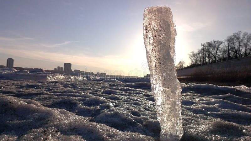 Ice pole stock image. Image of cloud, blocks, horizon - 71177799