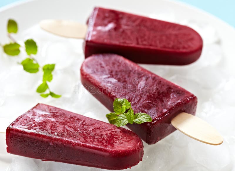 Ice pops stock image. Image of refreshment, currant, fruit - 25082841