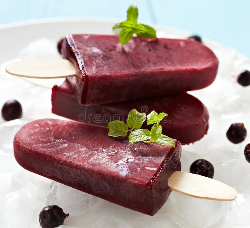 Ice pops stock image. Image of fruit, cold, pink, mint - 25082877