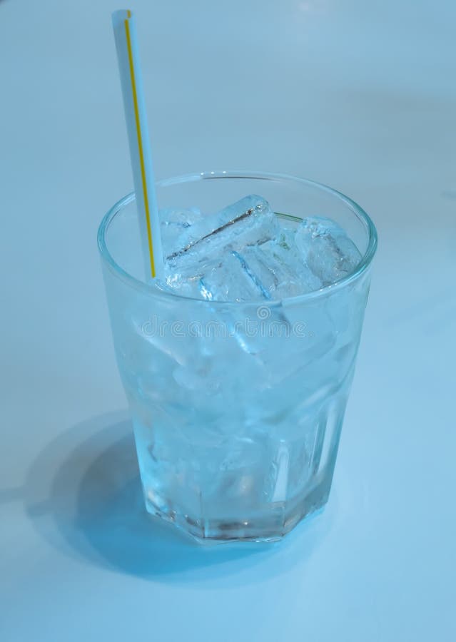 Ice, Put the Glass on the Table. Stock Photo - Image of fruit, cubes ...