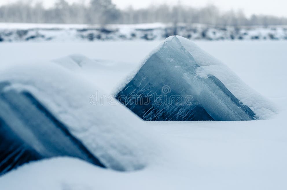 Ice pyramid. stock photo. Image of cold, outdoor, view - 38404774