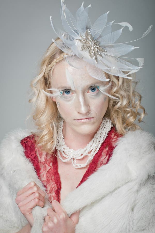 Ice Queen stock image. Image of face, frozen, tale, costume - 22389769