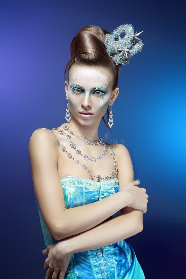 Ice-queen stock photo. Image of fantasy, gorgeous, girl - 36026028