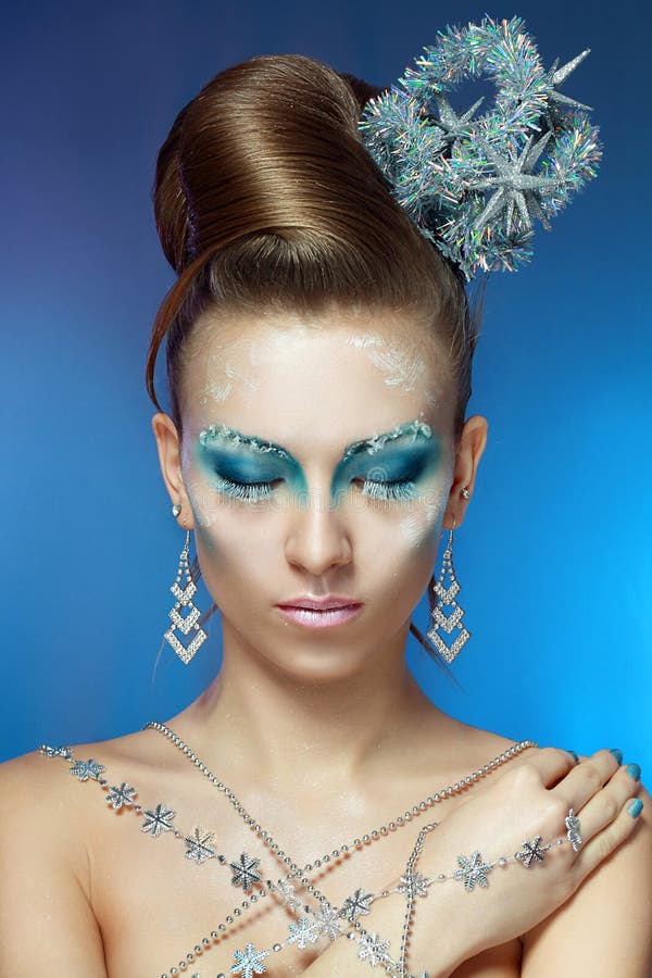 Ice-queen stock image. Image of design, carnival, cold - 28347757