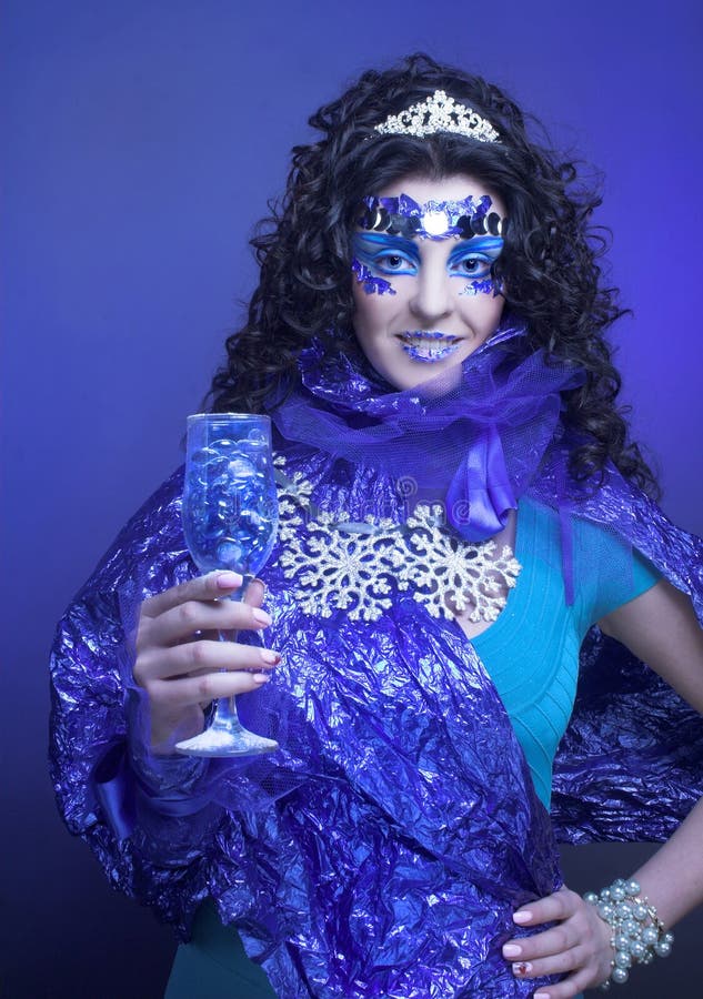 Ice queen. stock photo. Image of caucasian, head, holiday - 53720966