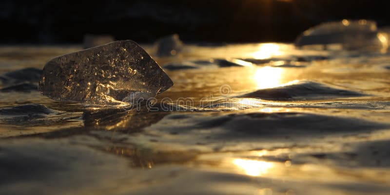 Ice stock image. Image of sunset, play, surface, macro - 38329079