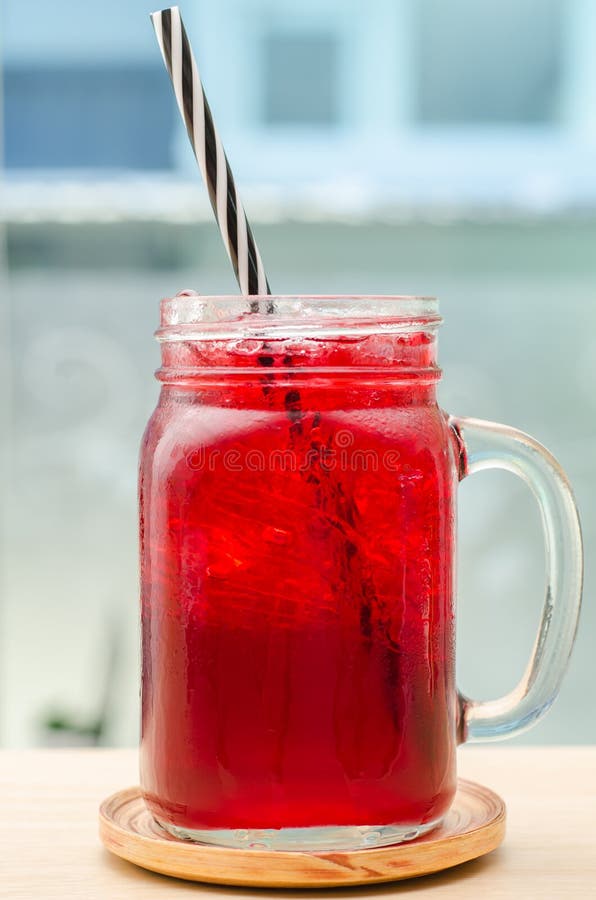Ice red drink stock image. Image of juice, water, glass - 64847299