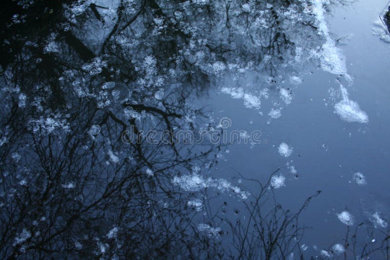 Ice reflection stock image. Image of winter, reflection - 133396681