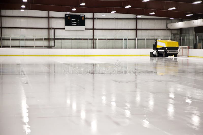 Empty Ice Rink, Hockey Arena Stock Photo - Image of figure, skate: 60150170