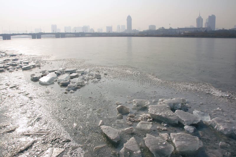 Ice river stock image. Image of glace, river, frozen - 28657599