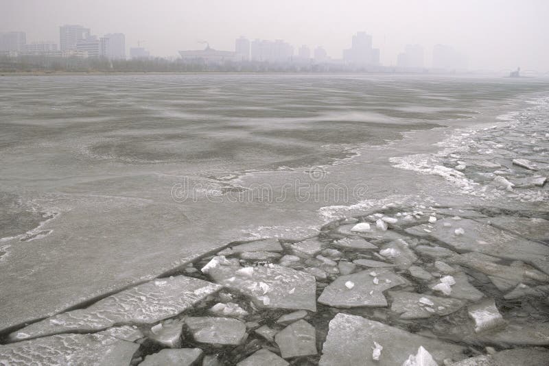 Ice river stock image. Image of cold, scenic, city, frozen - 37923175