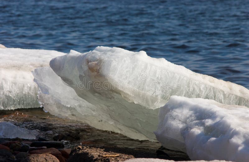 The Ice on the river stock photo. Image of nature, cold - 7175962