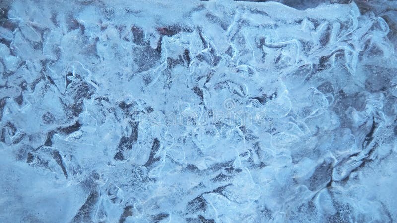 Ice on the River with Beautiful Patterns Stock Image - Image of ground ...