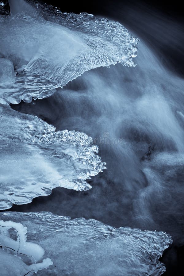 Ice on the River stock image. Image of curves, cold, seasonal - 65049359