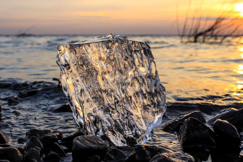 Ice on river stock photo. Image of climate, reflection - 65412156