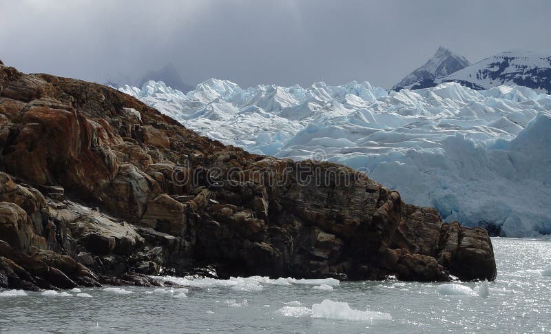 Ice on the rocks stock photo. Image of mountains, cold - 1298494