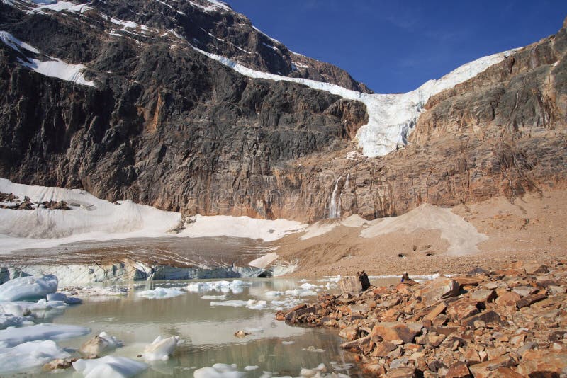 Ice and Rocks at Cavell Pond Stock Photo - Image of park, summer: 11306706
