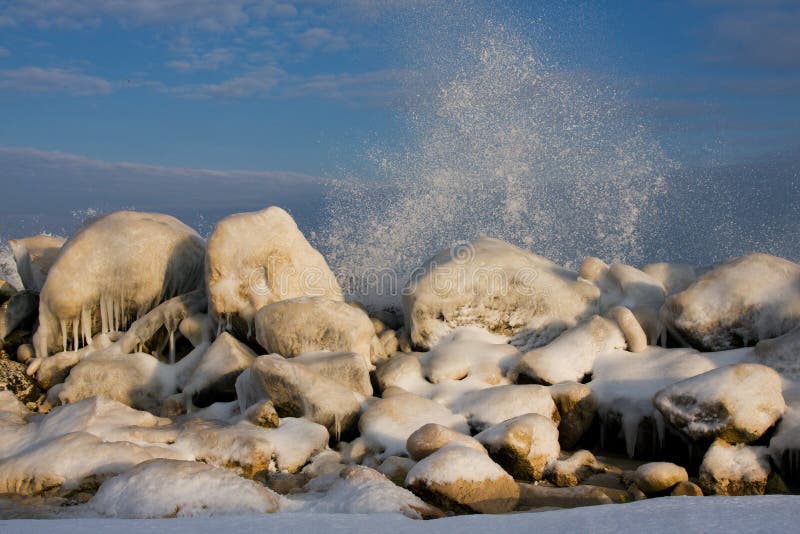 Winter ice sea. stock photo. Image of majestic, frost - 2940740