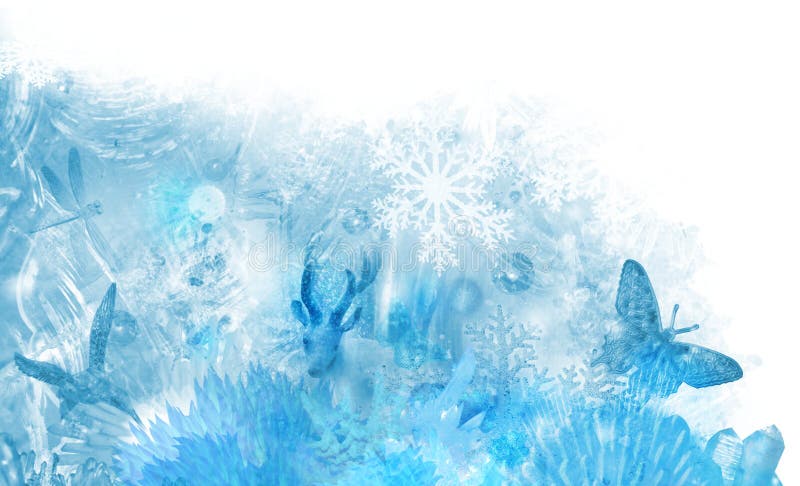 Ice scene corner stock illustration. Illustration of animals - 26208769