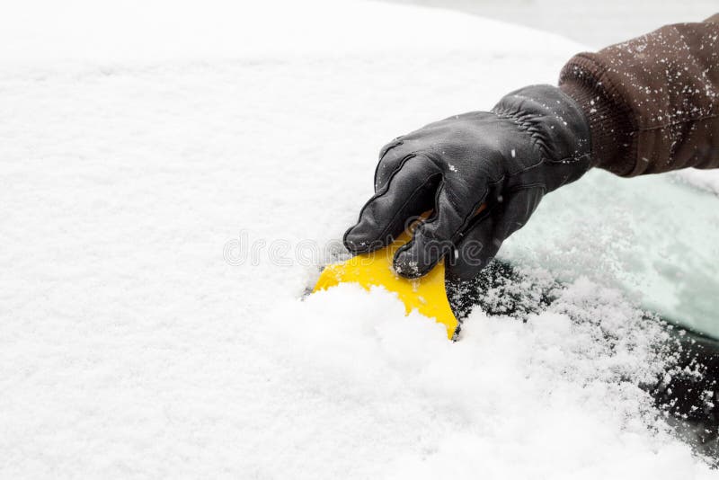 Ice scraper stock photo. Image of frost, hand, cold, windscreen - 23495762