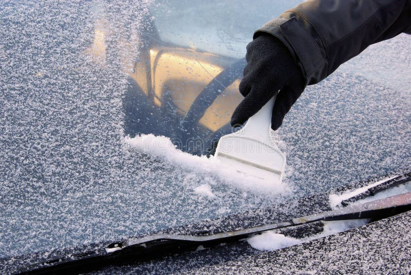 Ice scraping stock photo. Image of hand, blizzard, cleaning - 13355324
