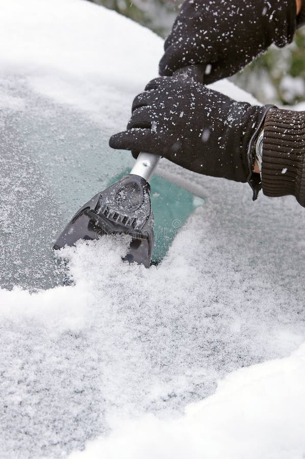 Ice scraping stock photo. Image of digging, storm, frozen - 17439042
