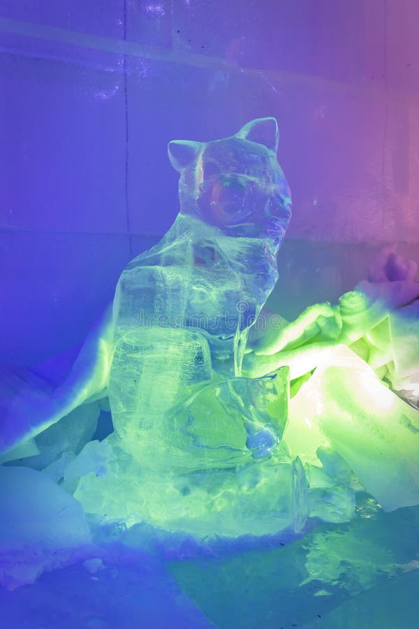 Ice sculpture of a hare stock photo. Image of remarkable - 103618630
