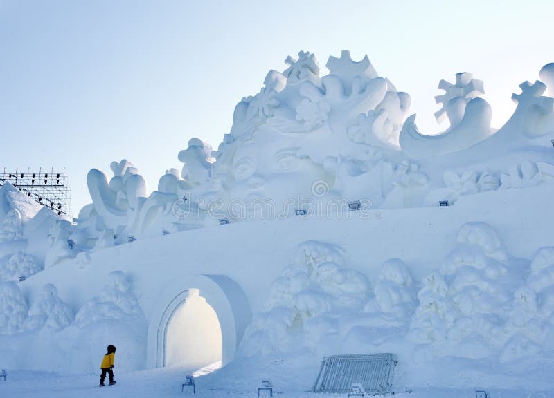 Ice sculpture editorial photography. Image of winter - 364732457