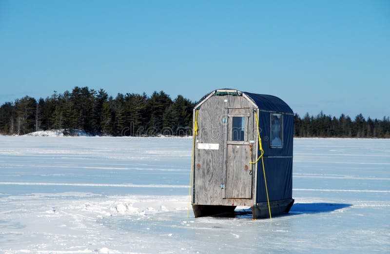 Ice Shack stock image. Image of rustic, frozen, sport - 4368409