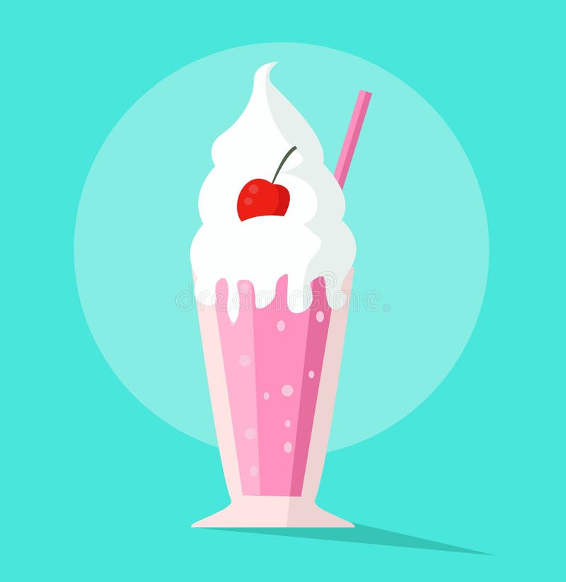 Ice shake stock vector. Illustration of tasty, stylized - 145532212