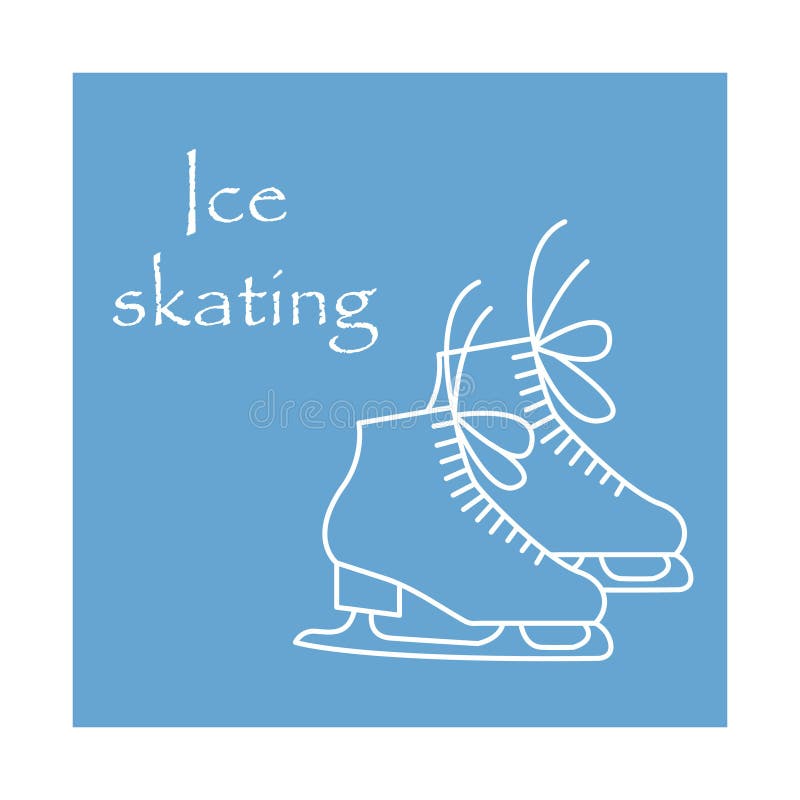 Ice skate icon stock vector. Illustration of season - 180109336
