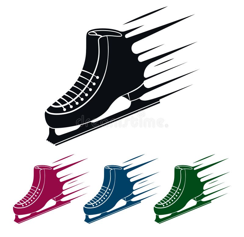 Ice Skate Symbol, Vector Illustration Stock Vector - Illustration of ...