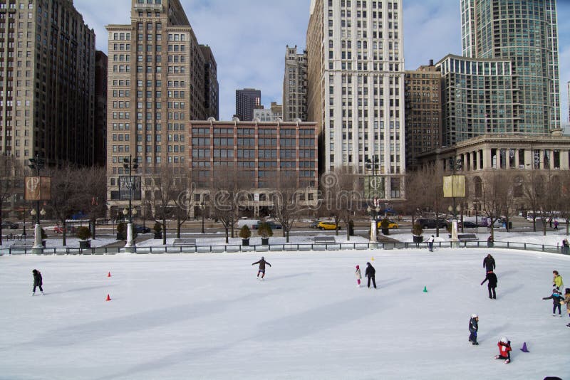 Ice skating editorial photography. Image of building - 65605762