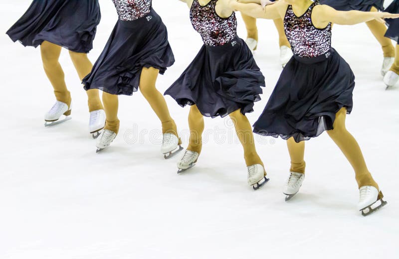 Ice skating on ice stock photo. Image of white, music - 107767180