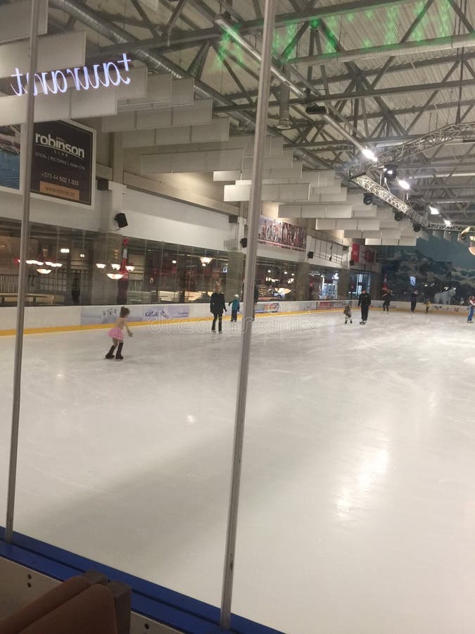 Ice Skating Hall in One of the Malls in Minsk Editorial Photography ...