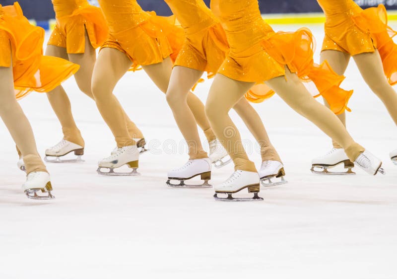 Ice skating on ice stock photo. Image of dance, atmosphere - 107767138