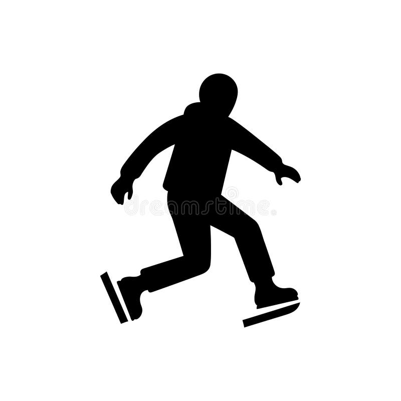 Ice Skating Icon - Simple Vector Illustration Stock Vector ...
