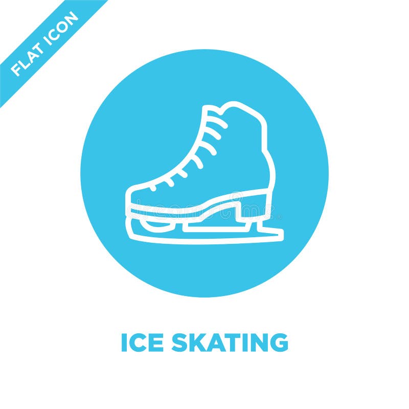 Ice Skating Icon Vector Isolated on White Background, Ice Skating Sign ...