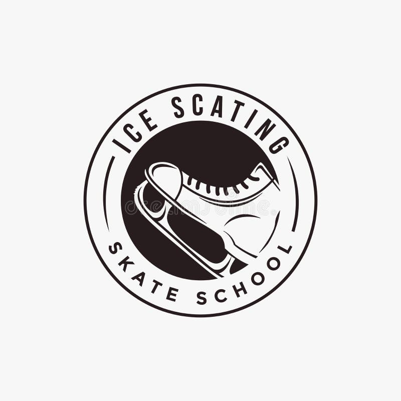 Ice Skating Logo, Figure Skating Logo Vector Design Stock Vector ...