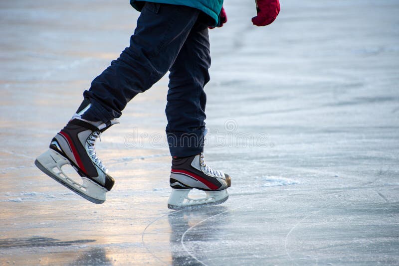 Ice skating stock photo. Image of skate, learning, caucasian - 8677900