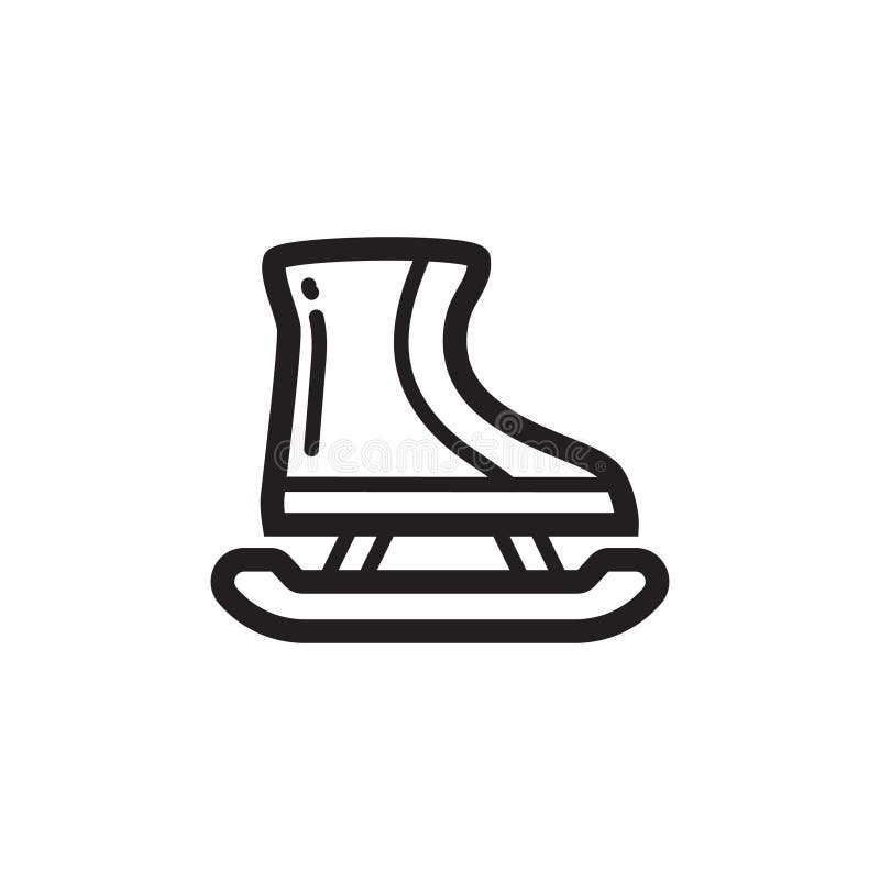 Ice Skating Shoe Vector Illustration Decorative Design Stock Vector Illustration Of Linears